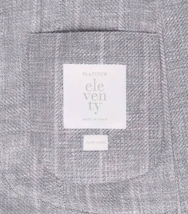 Eleventy Linen-cashmere-silk Blazer With Notched Lapel