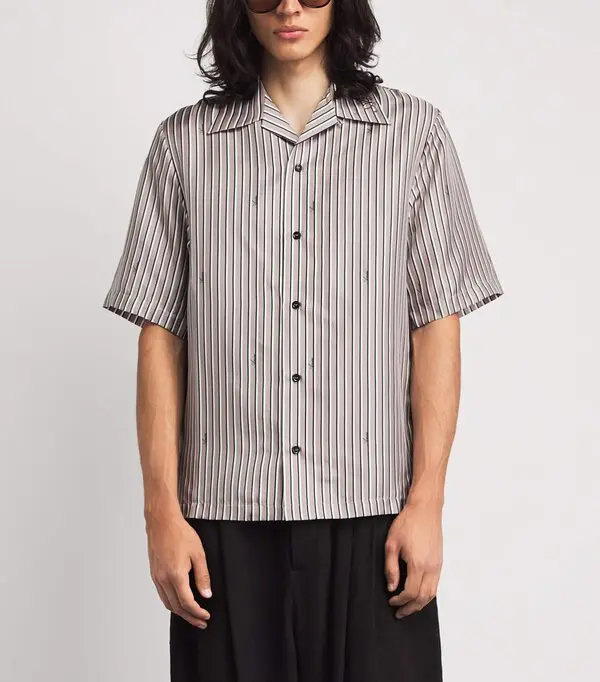 Amiri Silk Stripe Script Shirt