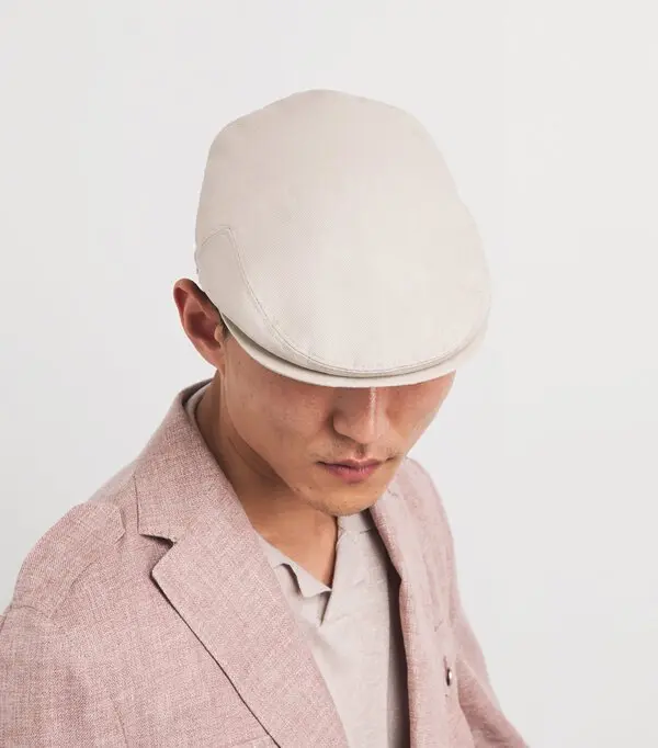 Eleventy Cotton Flat Cap
