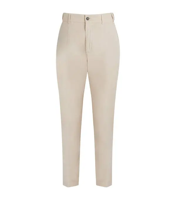 Eleventy Stretch-cotton Chinos - Beige