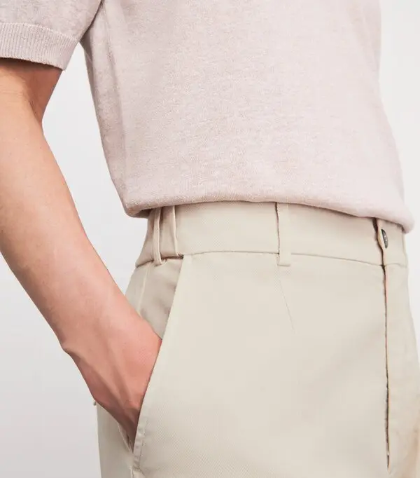 Eleventy Stretch-cotton Chinos - Beige