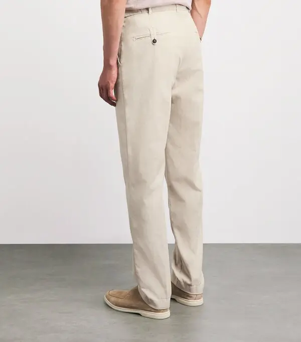 Eleventy Stretch-cotton Chinos - Beige