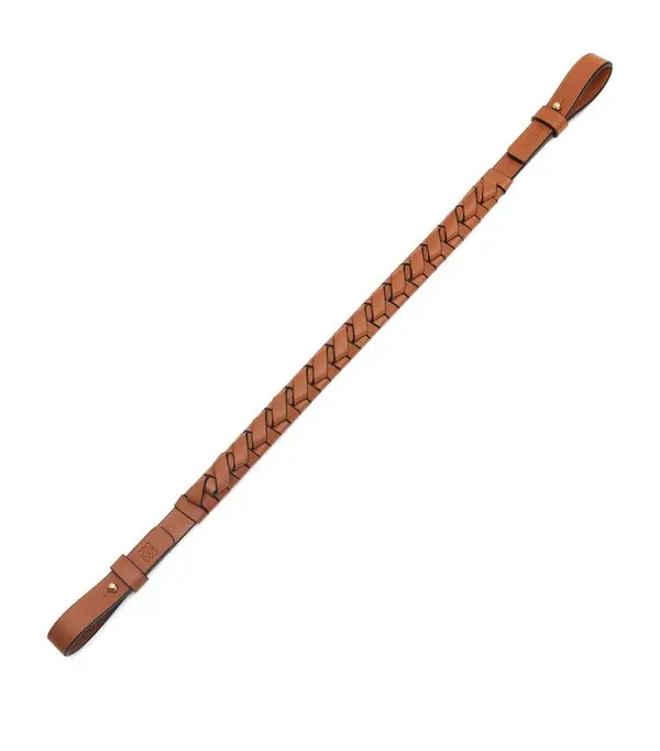 Loewe Leather Woven Spiral Strap
