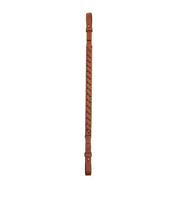 Loewe Leather Woven Spiral Strap