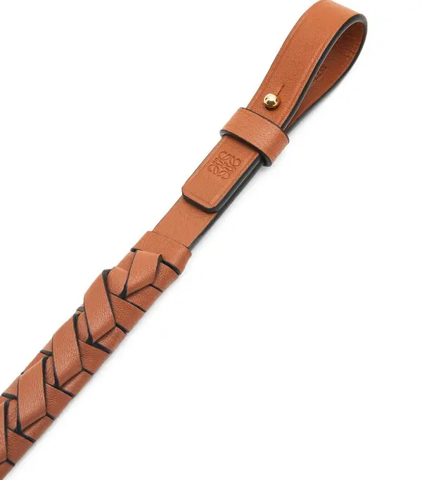 Loewe Leather Woven Spiral Strap