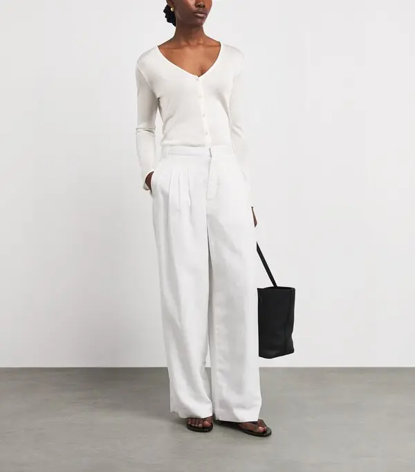 Theory Sheer V-neck Cardigan