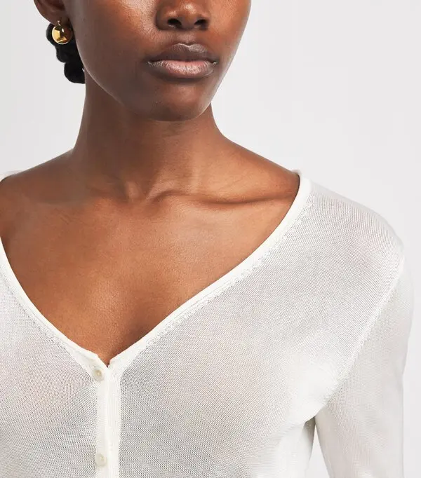 Theory Sheer V-neck Cardigan