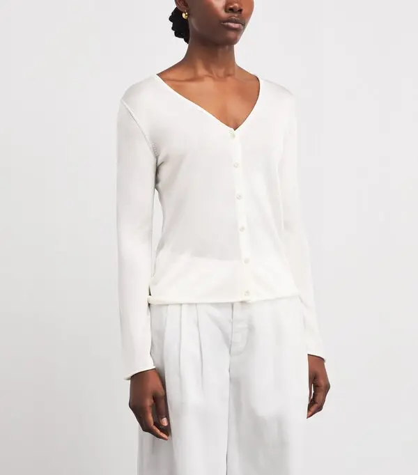 Theory Sheer V-neck Cardigan