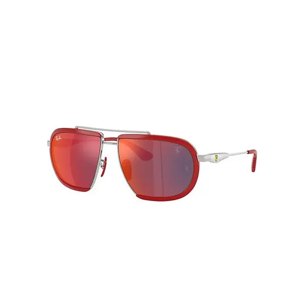 Ray-ban 499p Hypercar Limited Edition 2026 Scuderia Ferrari Collection Sunglasses Frame Blue Lenses - Silver