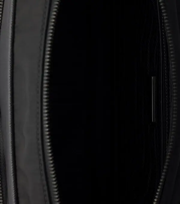 Prada Re-nylon And Saffiano Leather-trim Cross-body Bag - Black