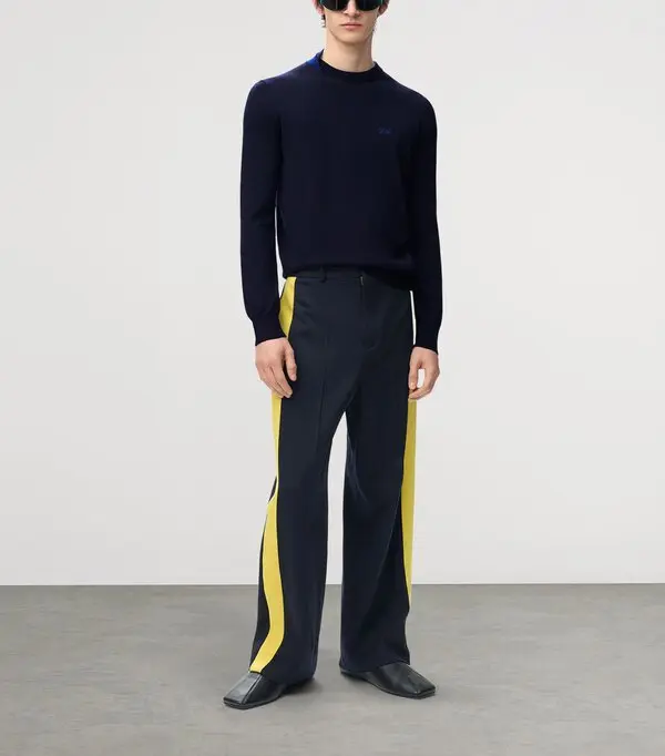 Loewe Stretch Wool Crewneck Sweater