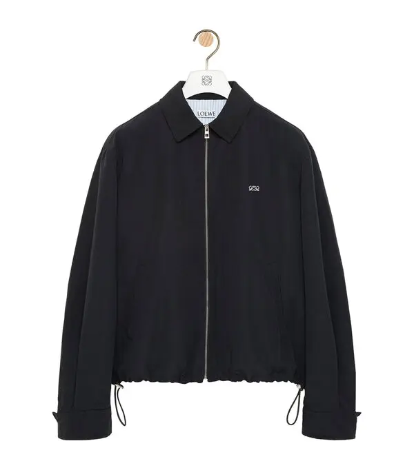 Loewe Canvas Zip-up Jacket - Black