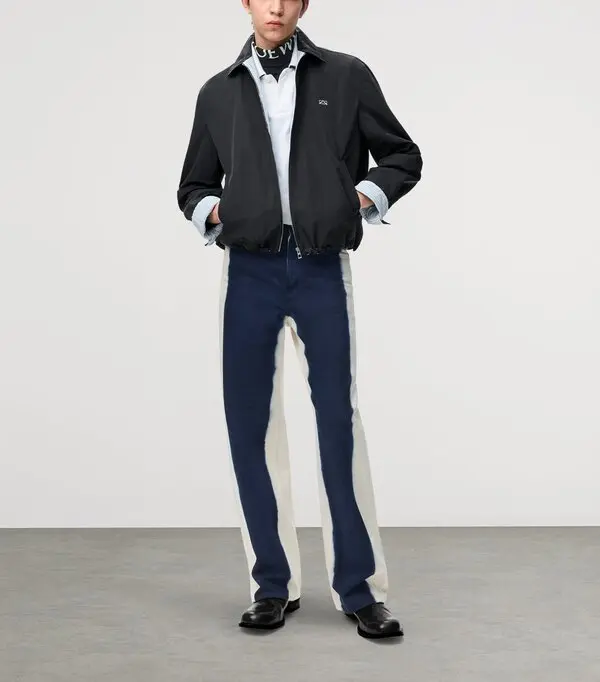 Loewe Canvas Zip-up Jacket - Black