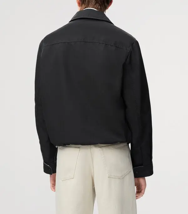 Loewe Canvas Zip-up Jacket - Black