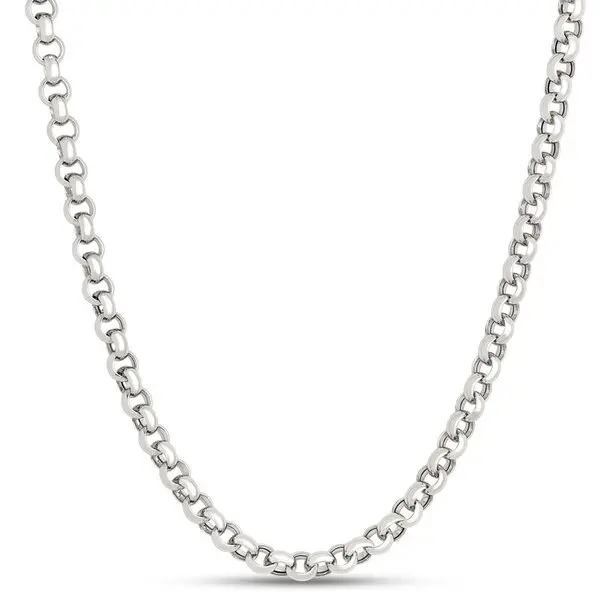 Toscano Classic Rolo Link Necklace, Sterling Silver,|sfaar6 31gms - Ss