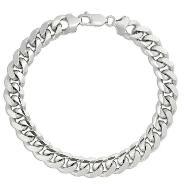 Toscano Classic Cuban Link Bracelet, Sterling Silver,|sfaa250m72 8.5gms - Ss