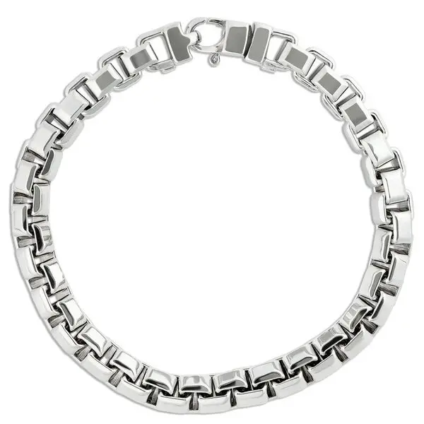 Toscano Classic Veneziana Link Bracelet, Sterling Silver,|sfaa300fvd8 8.5" 46g - Ss