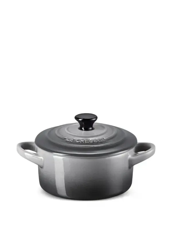 LE CREUSET Round Stoneware Mini Cocotte - Grey