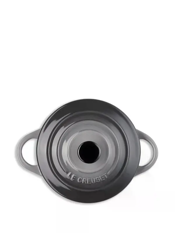 LE CREUSET Round Stoneware Mini Cocotte - Grey