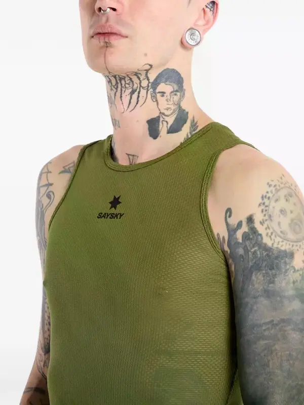 SAYSKY Logo Print Mesh Singlet