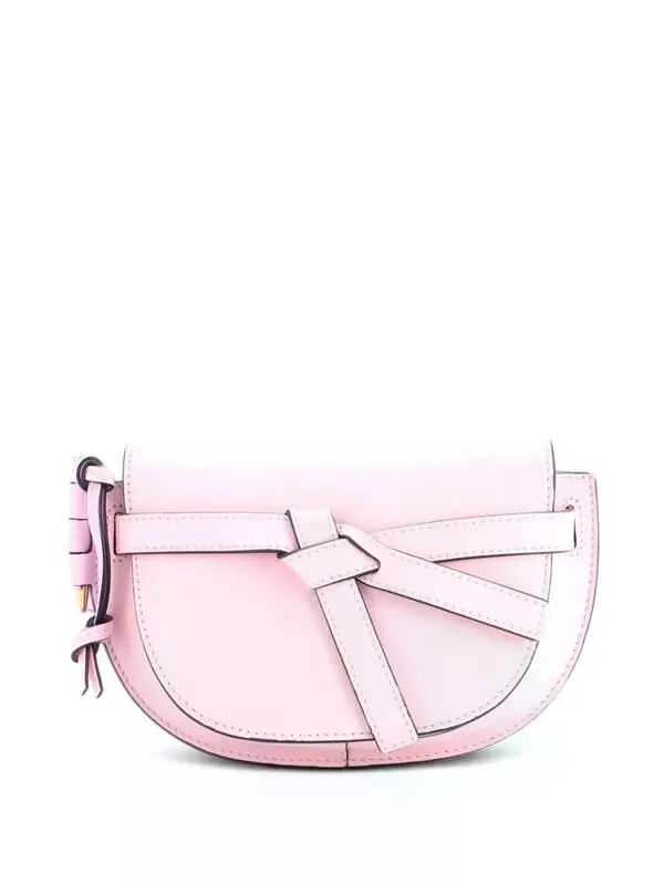 Loewe Gate Leather Mini Belt Bag - Pink