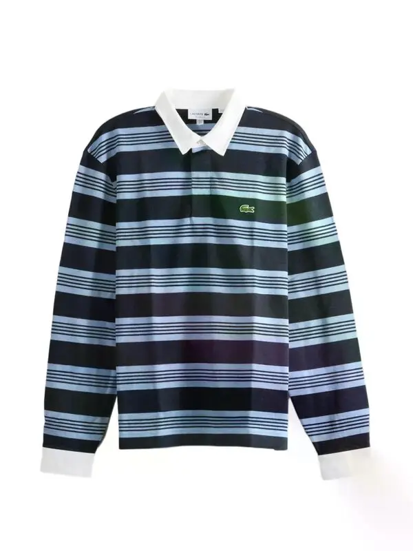 Lacoste Striped Long-sleeve Polo Shirt