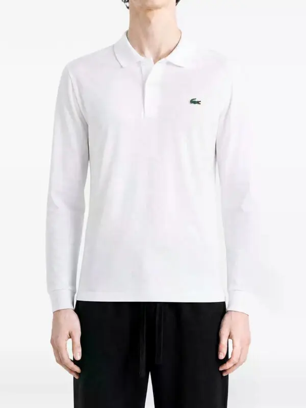 Lacoste Logo-patch Long-sleeve Polo Shirt