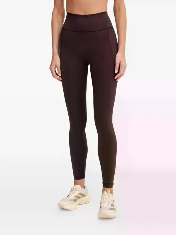 Adidas Logo Leggings - Brown
