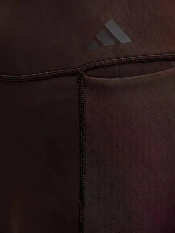 Adidas Logo Leggings - Brown