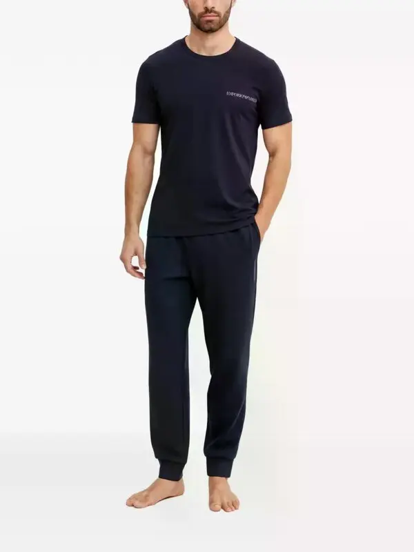 Armani Exchange Logo-print T-shirt - Blue