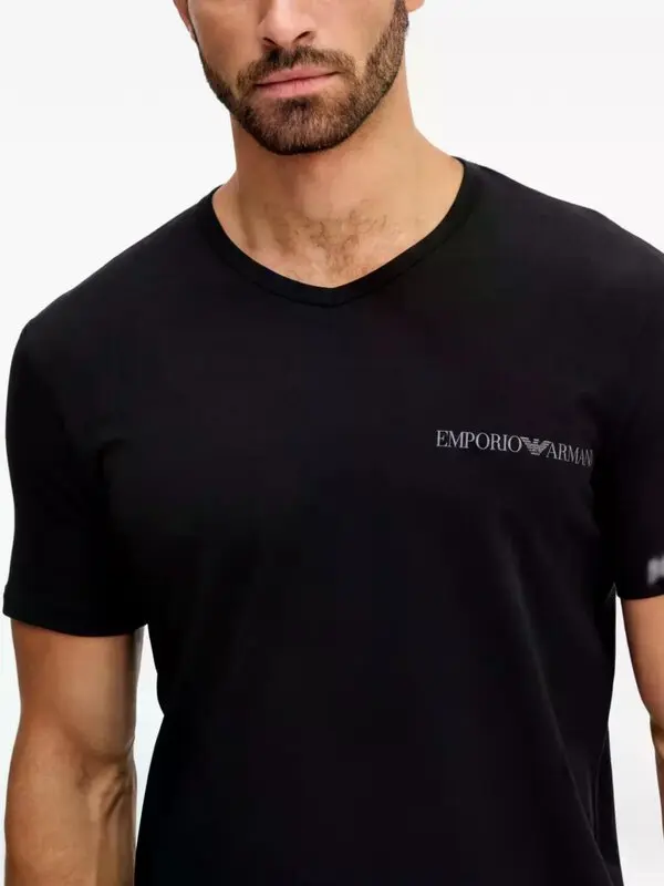 Armani Exchange Logo-print V-neck T-shirt