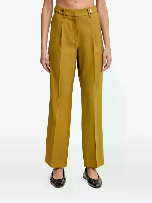MORGAN Button-detail Pleated Trousers