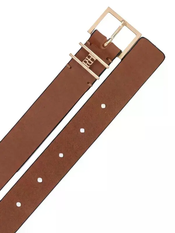 PEDRO DEL HIERRO Square Buckle Belt - Brown