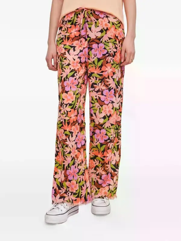 BILLABONG Floral Print Drawstring Pants