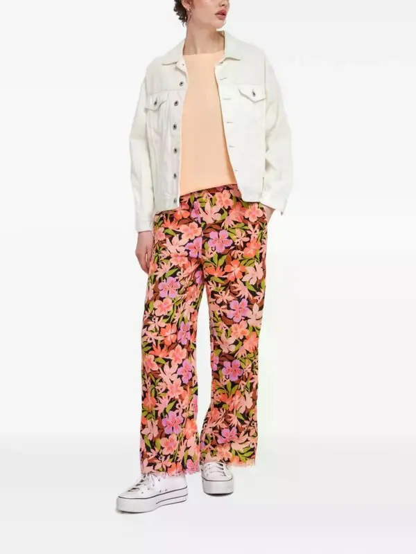 BILLABONG Floral Print Drawstring Pants