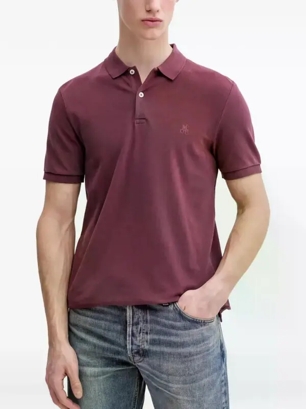 Marc O'polo Button Polo Shirt - Red