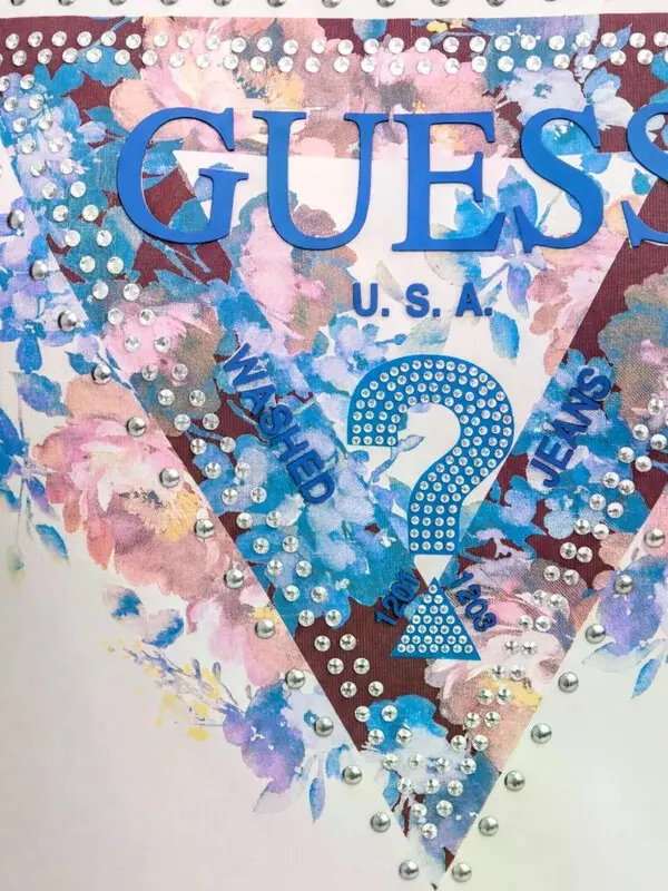 Guess Embellished Floral T-shirt