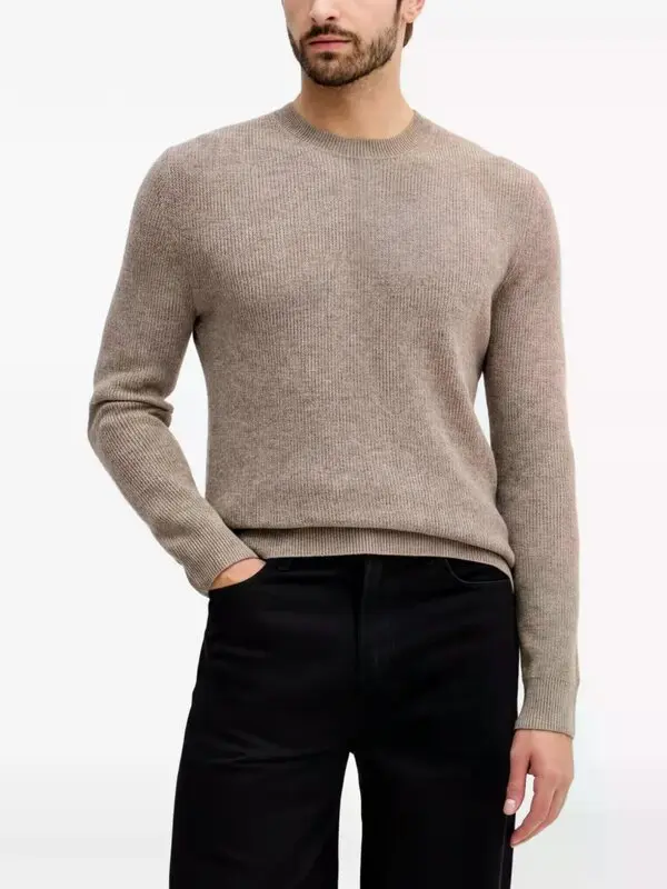 Sisley Ribbed-knit Crew-neck Sweater