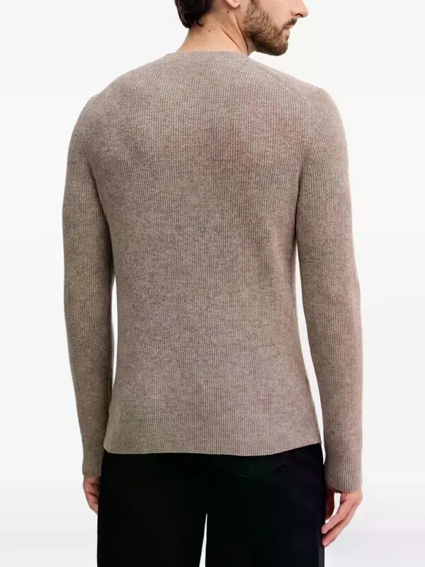 Sisley Ribbed-knit Crew-neck Sweater