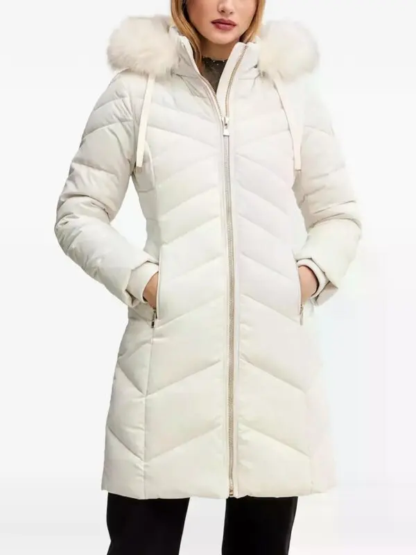 MORGAN Fur Trimmed Quilted Jacket