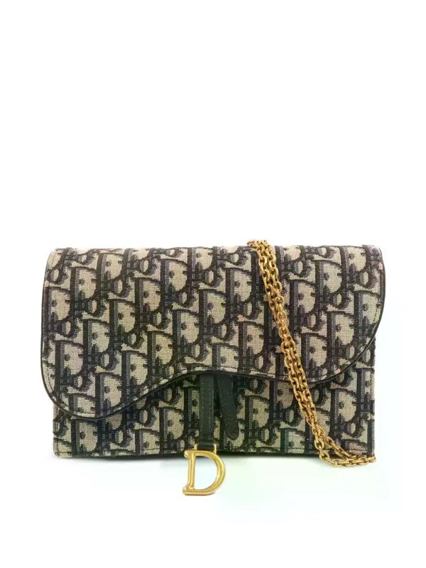 Dior Saddle Oblique Shoulder Bag - Blue