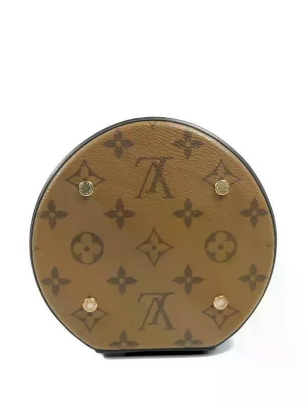 LOUIS VUITTON Cannes Monogram Reverse Canvas Bucket Bag - Brown
