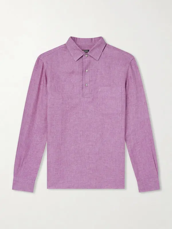 Zegna Linen Shirt - Pink