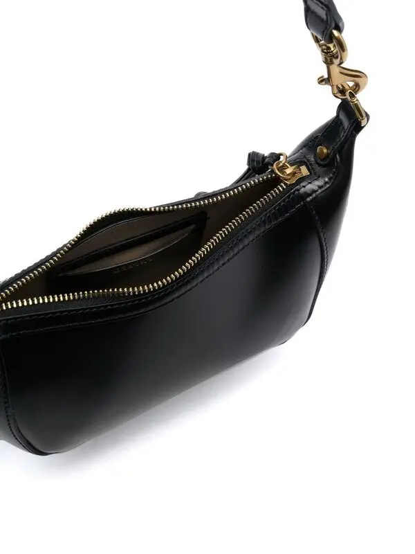 Isabel Marant Étoile Oskan Moon Studded Shoulder Bag - Black