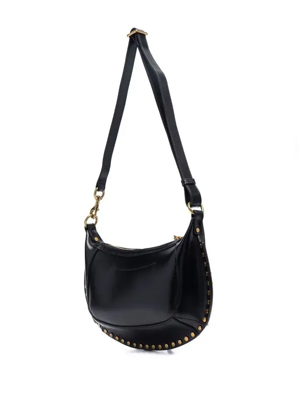 Isabel Marant Étoile Oskan Moon Studded Shoulder Bag - Black