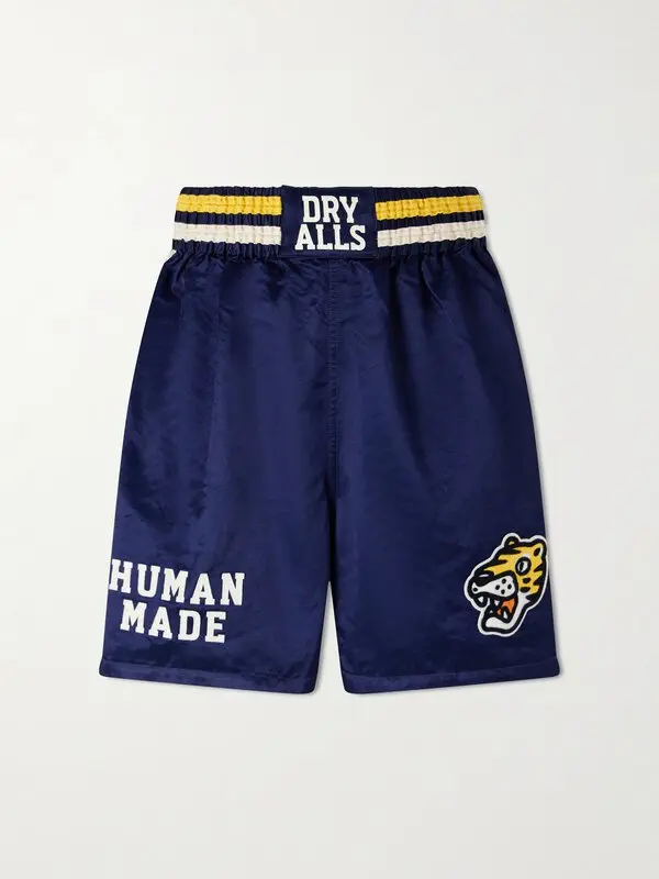 HUMAN MADE Logo-embroidered Athletic Shorts - Blue