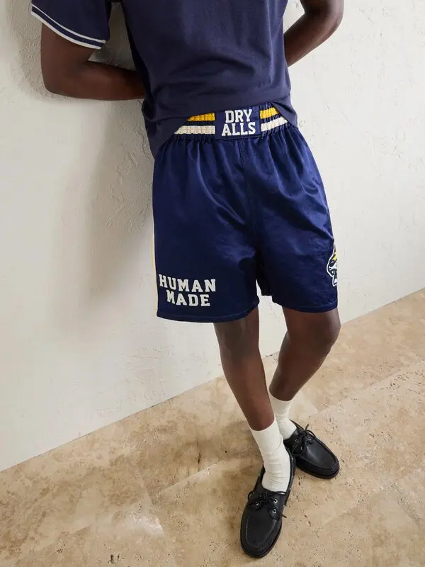 HUMAN MADE Logo-embroidered Athletic Shorts