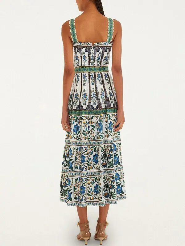 Farm Rio Manoela Belted Maxi Dress