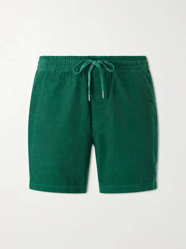 Polo Ralph Lauren Straight-leg Cotton-woven Shorts - Green