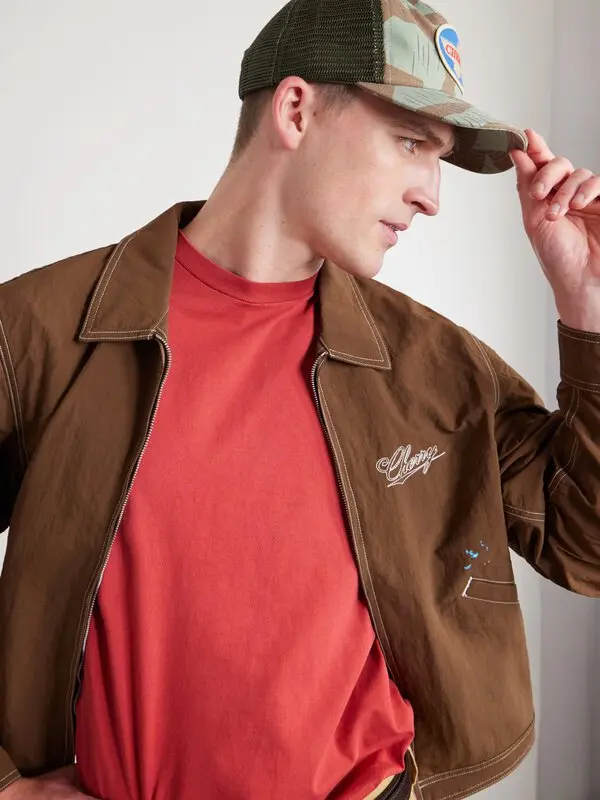 CHERRY LOS ANGELES Eagle Logo-appliquéd Trucker Cap